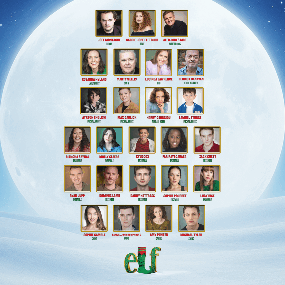 The sparklejollytwinklejingley new ELF cast is revealed - Matinee Musicals